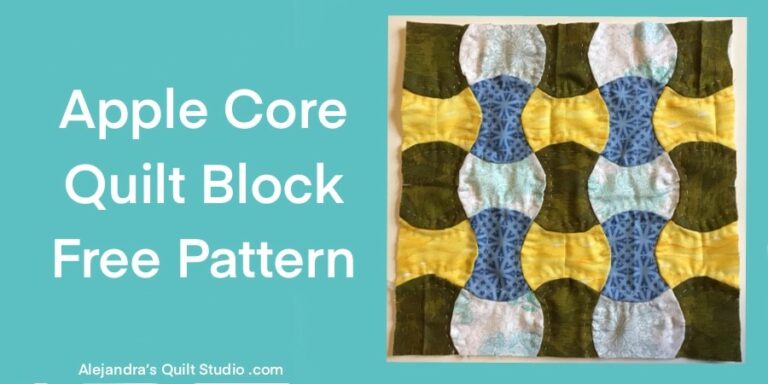 Apple Core Quilt Block