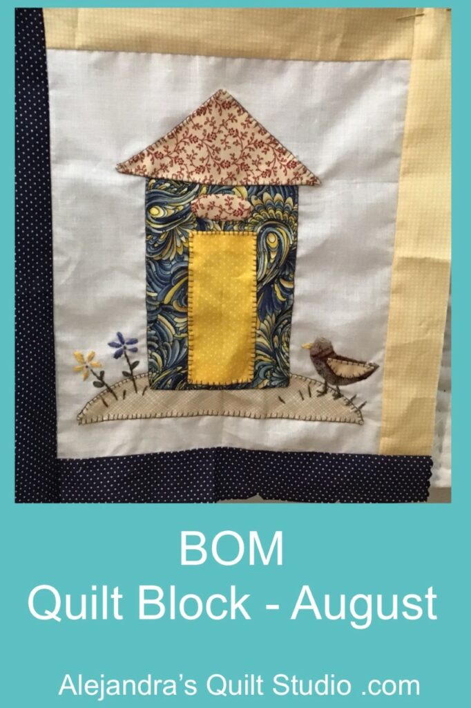 BOM Quilt Block – August | Alejandra's Quilt Studio