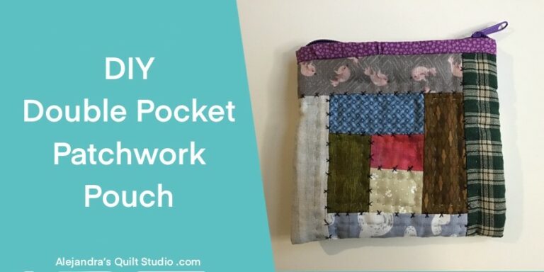Double Pocket Patchwork Pouch (Step by Step Tutorial)