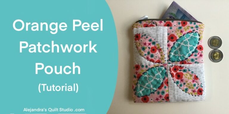 DIY Orange Peel Patchwork Pouch