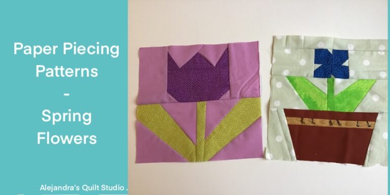 Paper Piecing Pattern Spring Flowers (Free)