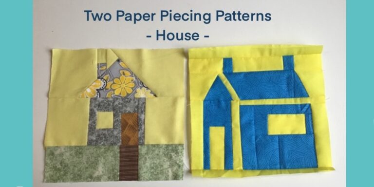 Two Paper Piecing Patterns Houses